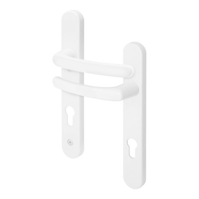 AFIT White UPVC Door Handles, Composite Front Door Handles, 92mm PZ ...