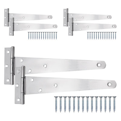 AFIT Zinc Gate Tee Hinges - 200mm / 8 Inch T Hinges for Small Wooden ...