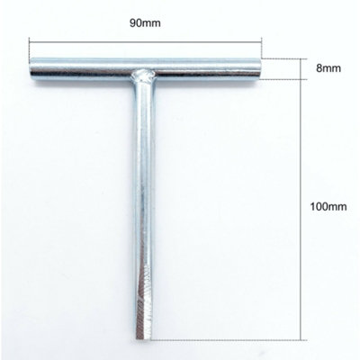 AFIT Zinc Plated Budget Lock Taper Key T Tee Loft Access Panel Horse ...