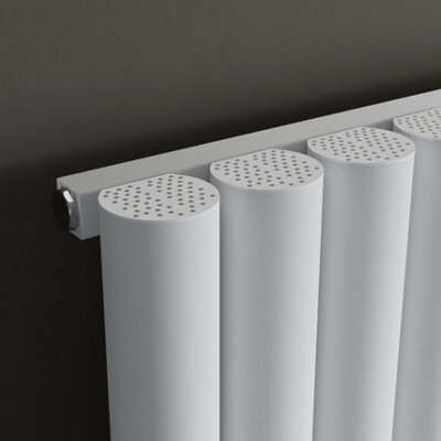 Agadon Dublin Aluminium Designer Radiator 1800 x 345 mm White - 3205 ...