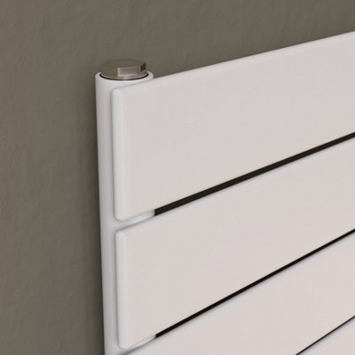 Agadon Horizontal Single Flat Panel Designer Raditaor 670x1800 mm White