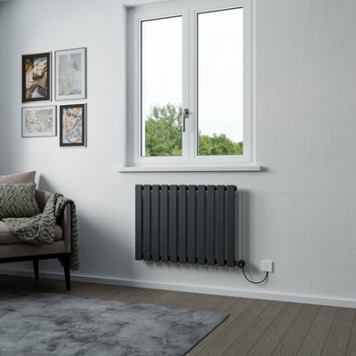 Agadon Lola Electric Designer Panel Radiator 600 x 828 mm Textured ...