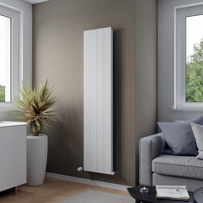 Agadon Madrid Aluminium Designer Radiator 1800 x 400 mm White - 3365 ...