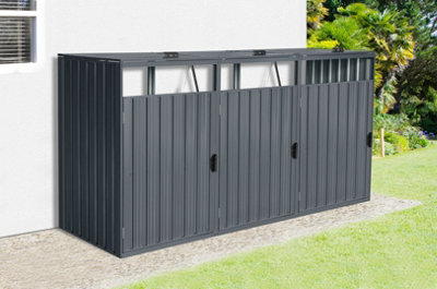 Agadon Metal 3 Bin Storage (Triple)