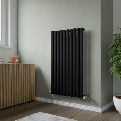 Agadon Neo Designer Radiator 1000 x 584 mm Textured Black - 2440 BTU ...