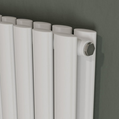 Agadon Neo Duplex Designer Radiator 1200 x 410 mm White - 2925 BTU - 10 ...