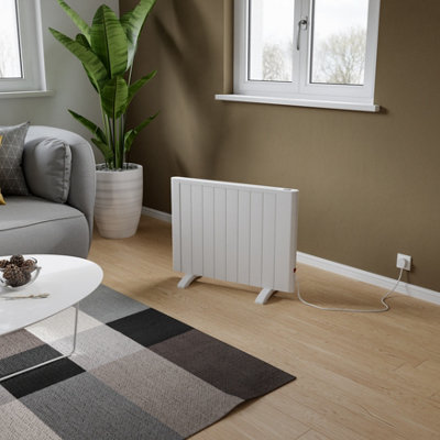 Agadon Riley Electric Wall- or Freestanding Radiator 580x730 mm White ...