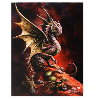 Age Of Dragons 19x25cm Desert Dragon Canvas Brown (One Size)