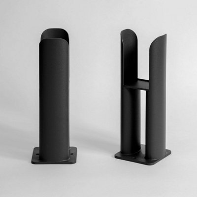 Agnite Traditional Style Radiator Leg Supports Double Bar Oval Panel ...