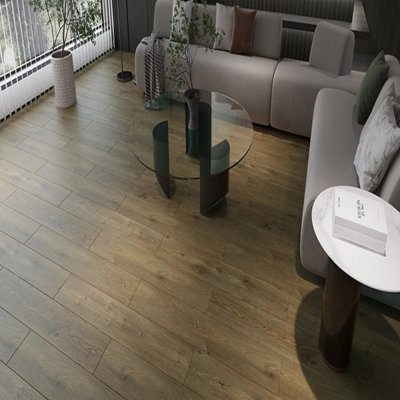 AGT Atlas PRK913 Wood Effect Click Laminate Flooring - Plank (12mm) For ...