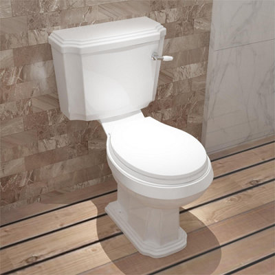AICA Bathroom Traditional Victorian style Close Coupled Toilet Ceramic ...