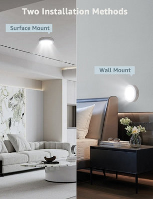 Aigostar 12W LED Ceiling Lights, 1350LM Round LED 6500K Cool White Pack ...