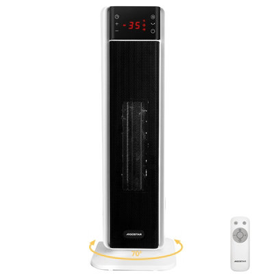 Aigostar 2000W Electric Fan Heater, Thermostat 4 Modes, 24H Timer ...