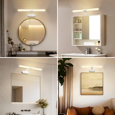 Aigostar 40CM LED Bathroom Mirror Light, 6W Wall Light with IP44 4000K ...