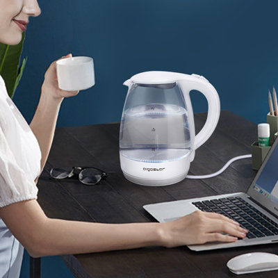 Aigostar Adam 30KHH Glass Electric Kettle, 2200W Fast Boil, 1.7L BPA ...