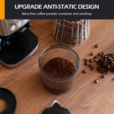 Aigostar Conical Burr Coffee Grinder Adjustable Burr Mill with 52 Precise Grind Setting