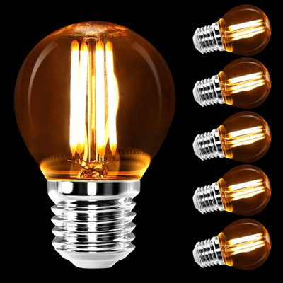 Aigostar E27 Screw Vintage Light Bulbs, 4W E27 Led Filament 400LM 2200K ...