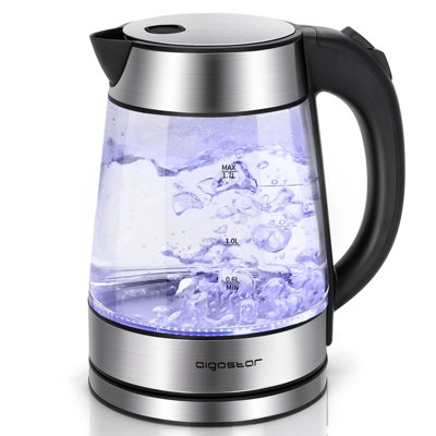 Aigostar Electric Kettle Glass 1.7L 2200W | DIY at B&Q