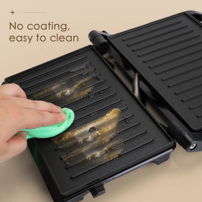 Aigostar Sandwich Toaster Panini Press 800W, 180 Degree Flat Open