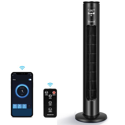 Aigostar Smart Tower Fan 40 Inches with Remote Control, 24 Hours Timer