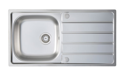 AIN 1.0 Inset Steel Sink & Waste