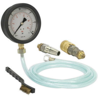 Air Brake Test Gauge - 2m Hose - M16 x 1.5mm Adaptor - For Commercial ...