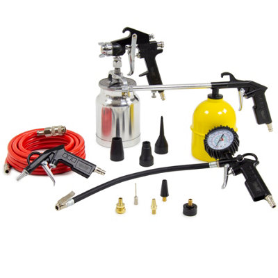 Air Compressor Wolf Sioux Portable 50L, 9.6 CFM, 2.5HP & 13pc Pro Air ...