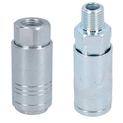 Air Line Hose Compressor Fittings Connector Female Quick Release 2 PACK ...