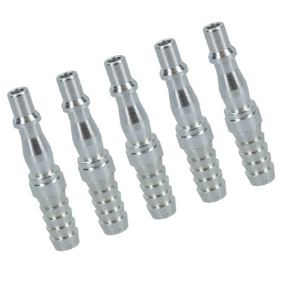 Air Line Hose Connector Fittings PCL to Large Hose Barb 10mm (3/8") 5pk