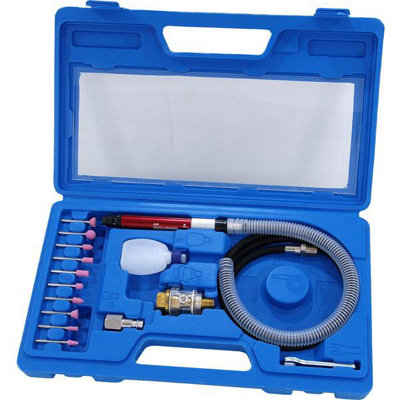 Air Powered Micro Grinder Kit with 10 Grinding Stones Accessories and ...