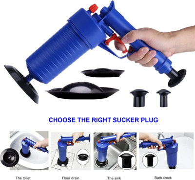 Air Pressure Drain Pump Pipe Dredge Tools Drain Blaster Opener for ...