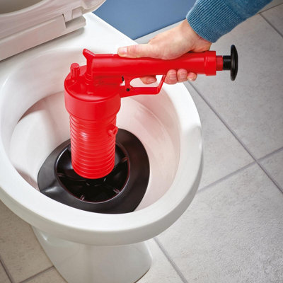 Air Pump Drain Blaster with 4 Attachments - Compressed Air Plunger for ...
