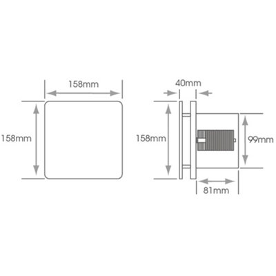 Air-Stream Pro Chrome Extractor Fan, Ultra-Quiet, IP45, Timer, For Wall ...