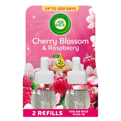 Air Wick Cherry Blossom & Raspberry Liquid Electrical Twin Refill 19 ml ...