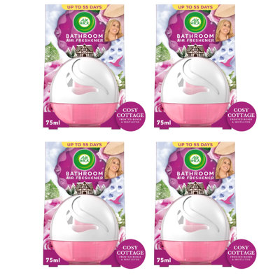 Air Wick Cosy Cottage Decosphere Bathroom Air Freshener Frosted Roses 4 ...