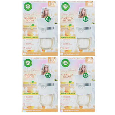 Air Wick Electrical Plug In Kit, Garden Glow - Holder & 1 Refill 4 Pack