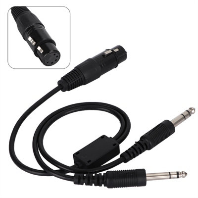 Airbus XLR to GA Dual Plug 5-Pin Headset Adapter Cable for Aviation ...