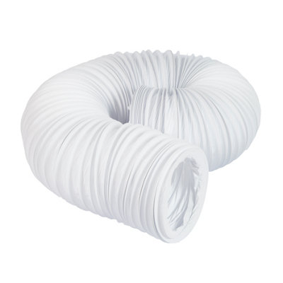 Airflow 150mm X 6M PVC Flexi Duct Flexible Hose, White