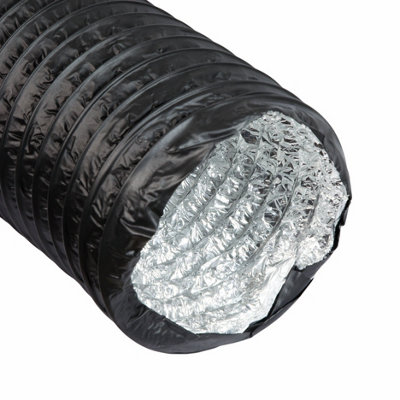 Airflow 9021295 200mm 8 inch x 5m Flexible Aluminium PVC Ventilation ...