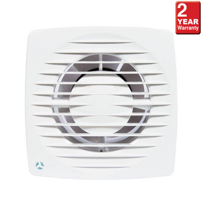 Airflow Aria Bathroom Extractor Fan Timer, 18.5 l/s, 100mm, Quiet, IPX4 ...