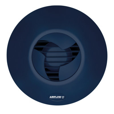 Airflow iCON 15 Extractor Fan with Navy Blue Cover, 100mm Duct, IPX4 ...