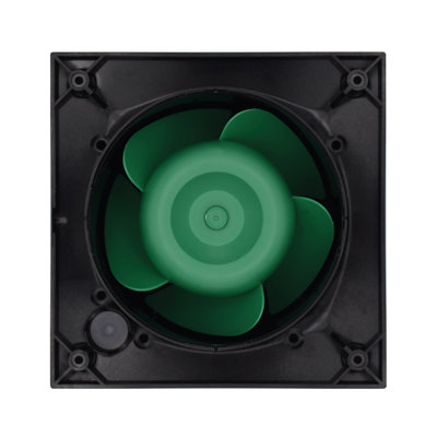 Airflow QuietAir QT100HT Black 100mm Bathroom Extractor Fan 25l/s ...