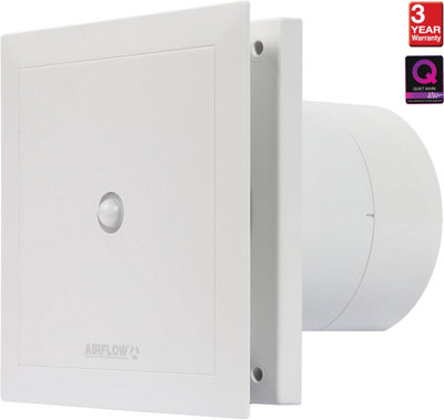 Airflow QuietAir QT120MST 120mm Bathroom Extractor Fan 47l/s Flow ...