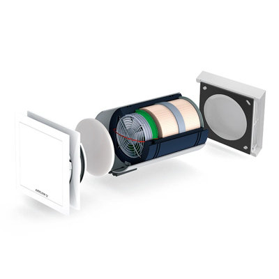 Airflow Unohab Single Room Heat Recovery Ventilation Unit (MVHR) Up to ...