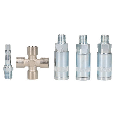 Airline T-Piece Cross Type 4 Way Quick Release Fittings for Compressor ...
