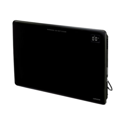 Airmaster 1.5KW Panel Heater Matt Black with Timer