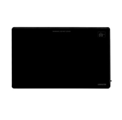 Airmaster 1.5KW Panel Heater Matt Black with Timer