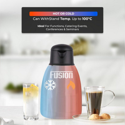 Airpot Flask 2L Double Wall Insulated Thermal Coffee Carafe with Pump ...