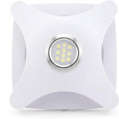 Airtech 4" 100mm Extractor Fan with LED Light Bulb lamp, Wall Exhaust ...