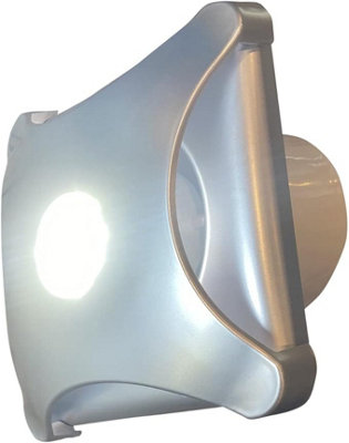 AirTech-UK 4 Inch / 100mm Silent Extractor Fan with 5 W LED Light Wall ...